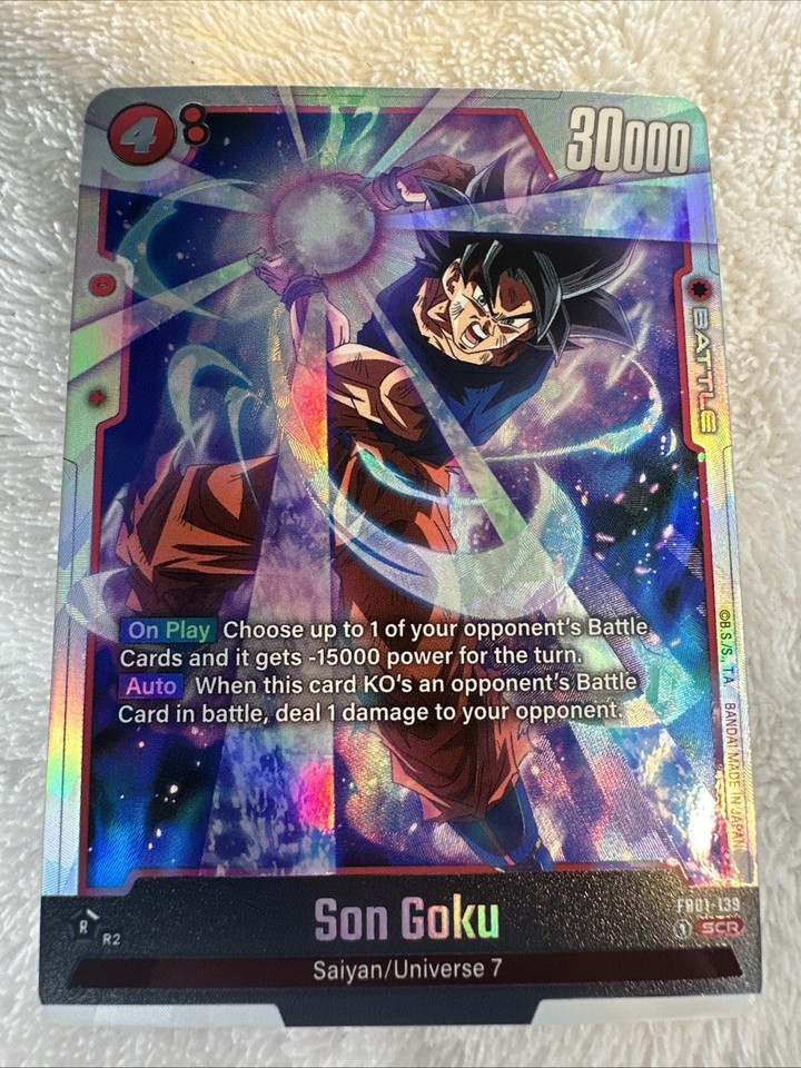 Son Goku - Secret Rare SCR - Awakened Pulse- Dragon Ball Fusion World ...