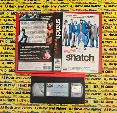 VHS film SNATCH lo strappo GUY RITCHIE brad pitt 2001 COLUMBIA CC 73584 ...