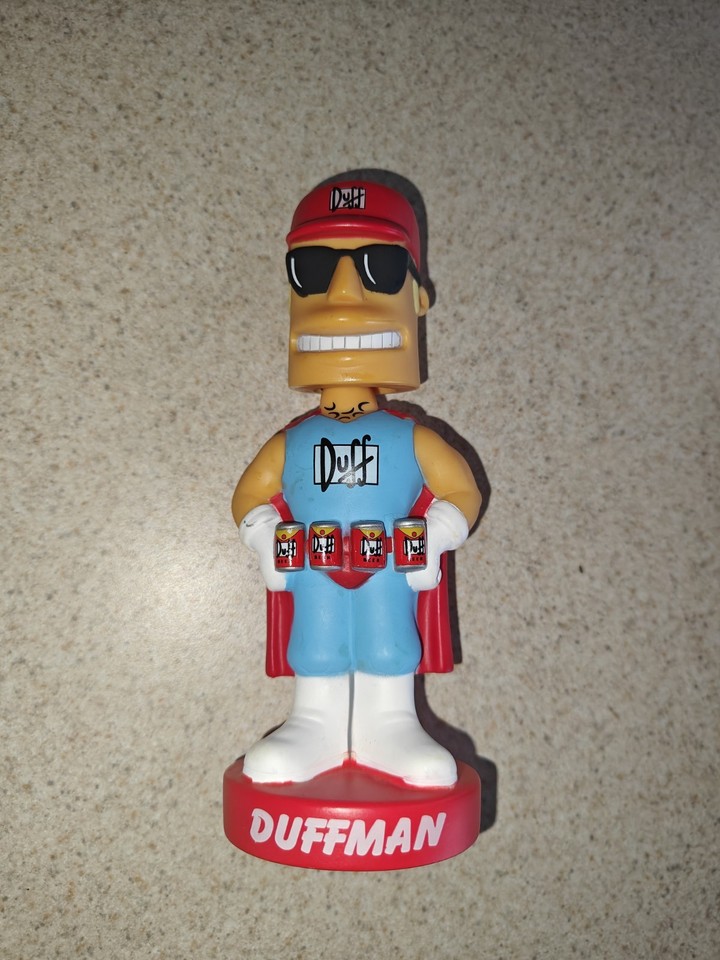 Simpsons Duffman Funko Bobblehead Wacky Wobbler 2005 Nice Fast Shipping ...