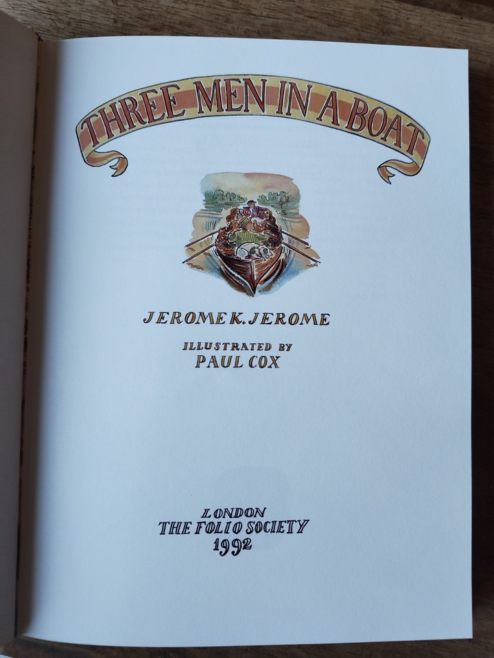 Three Men In The Boat , London, Folio, 1992, Jérôme K.Jerome | eBay