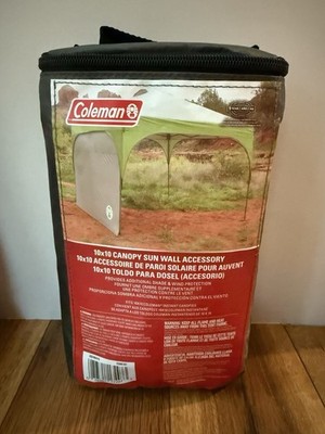 NEW Coleman 10x10 Canopy Sun Wall Accessory Sun & Wind Protection ...