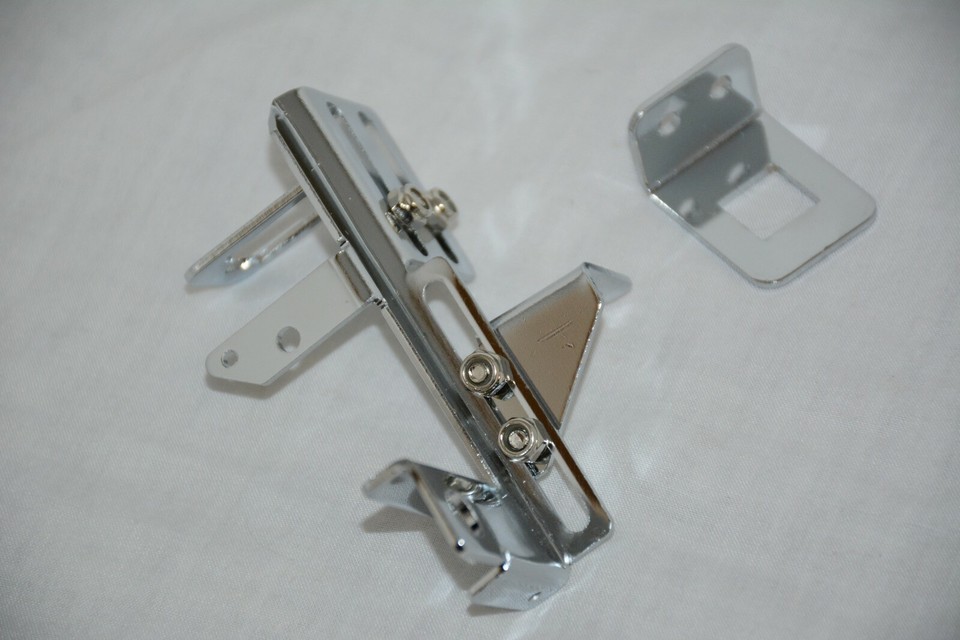 Chrome Adjustable Throttle Cable Bracket with TH350 Kickdown Bracket ...