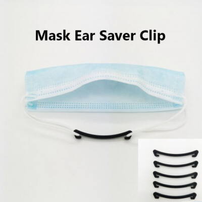 Face Mask Ear Saver Clip Mask Extender Buckle Hook Black | eBay