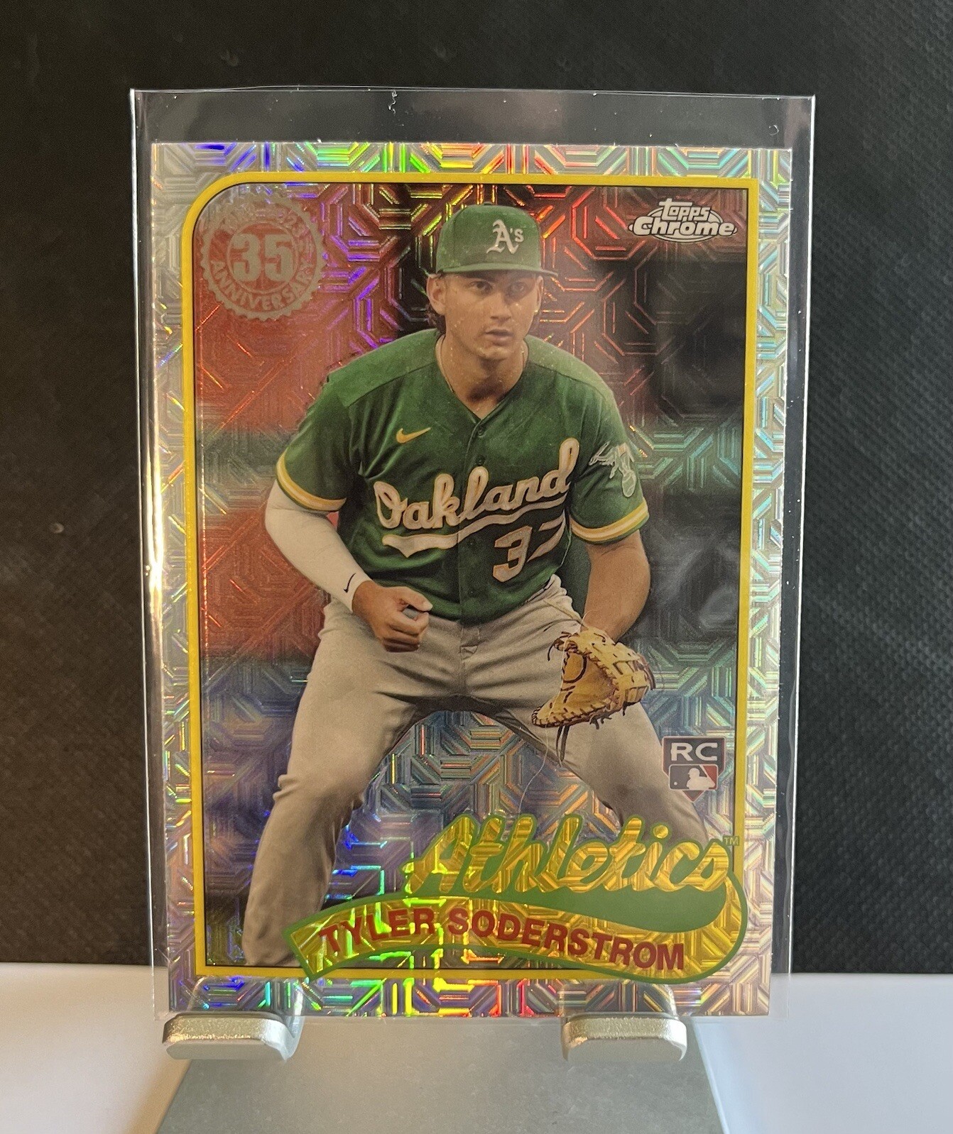 TYLER SODERSTROM RC, 2024 Topps Series 1 Silver MOJO REFRACTOR RC ...