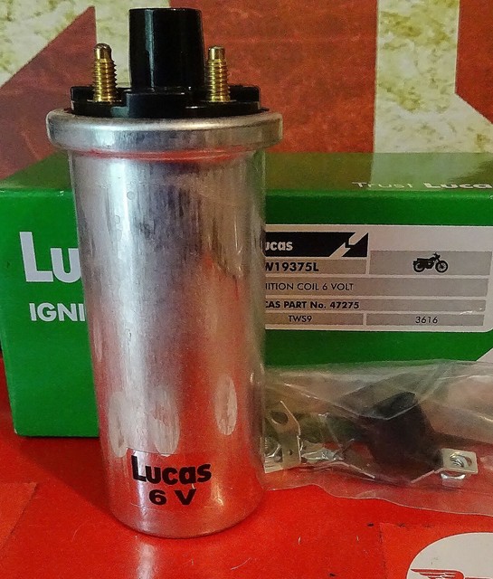 Lucas 6 Volt 6v Ignition Coil for AJS BSA Triumph Norton ENFIELD ...