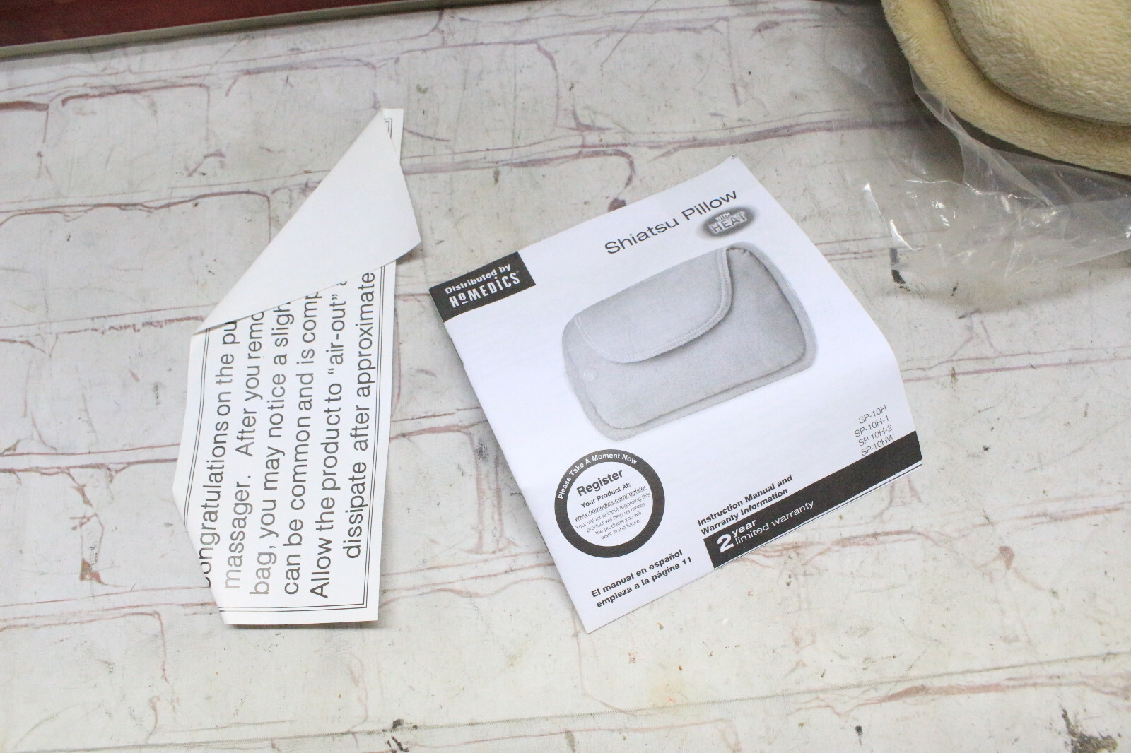 HoMedics SP-10H Shiatsu Massage Ultra Plush Pillow Deep Kneading Rotating Heat | eBay