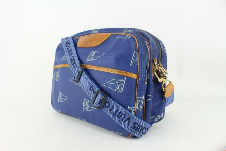 Louis Vuitton 1991 LV Cup Blue Monogram Sail Sac Cowes Louis Vuitton 1991 LV Cup Blue Monogram Sail Sac Cowes