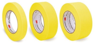 3 Pack of 3M Yellow Masking Tape, 3/4", 1.5", 2" | eBay