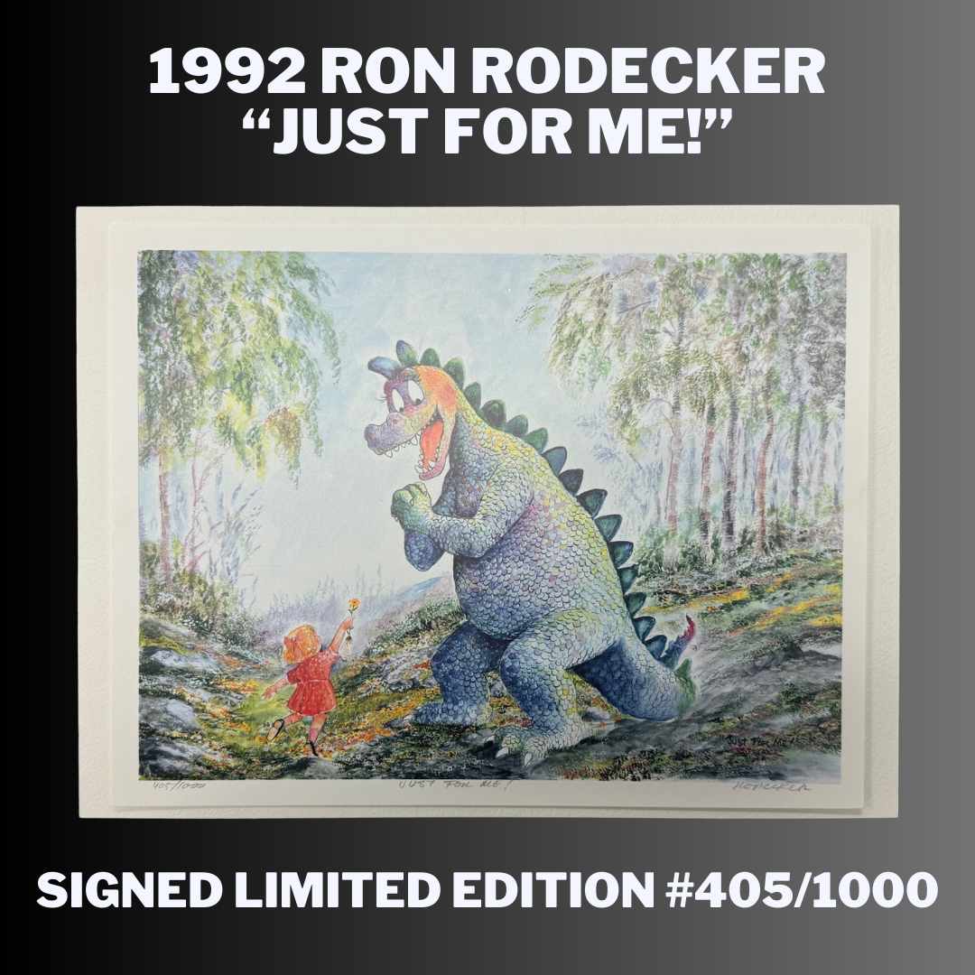 1992 Signed Ron Rodecker Lithograph JUST FOR ME! Limited #405/1000 RARE ...