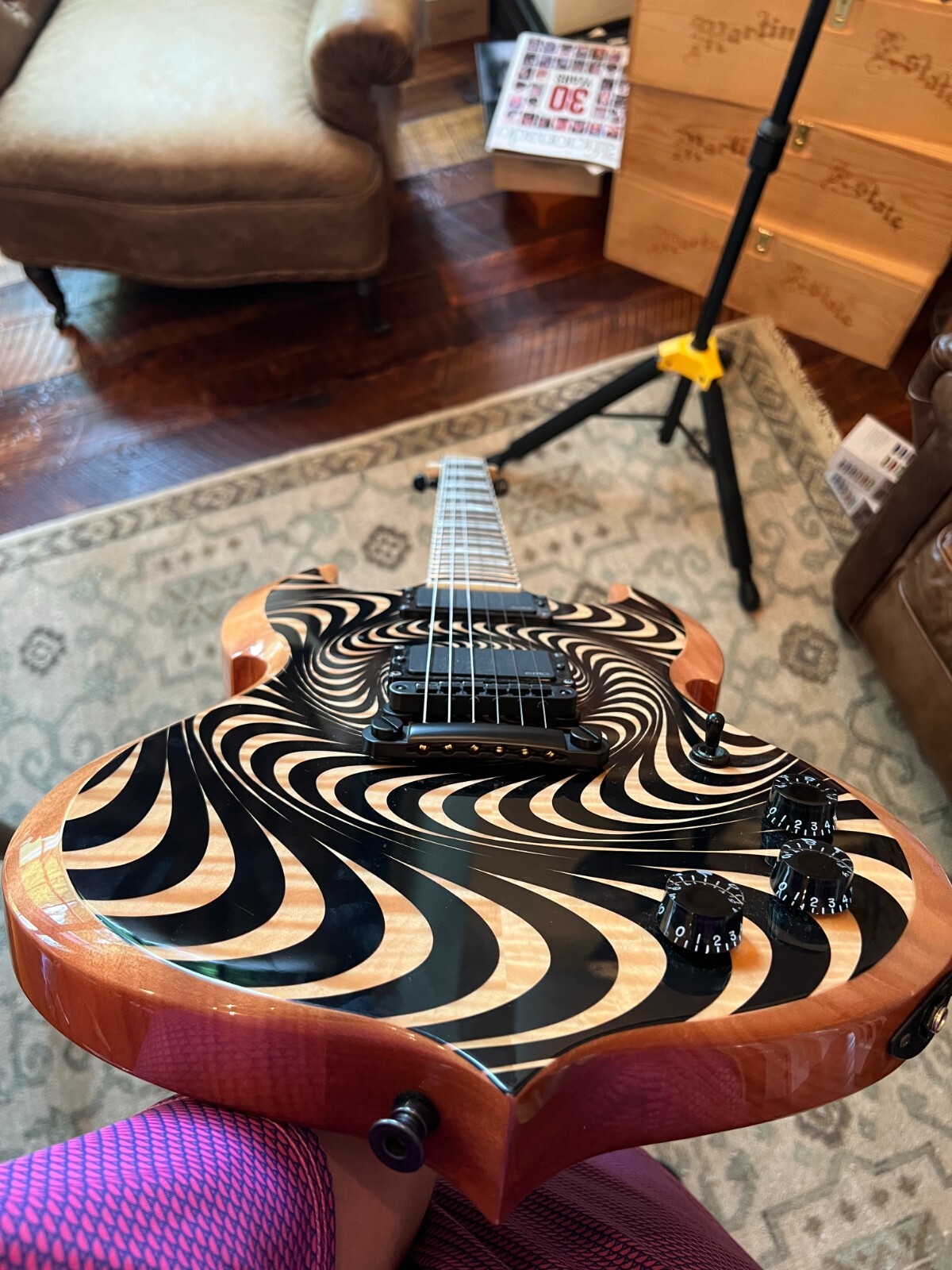 Wylde Audio Barbarian Psychic Bullseye Rawtop Electric Guitar | eBay