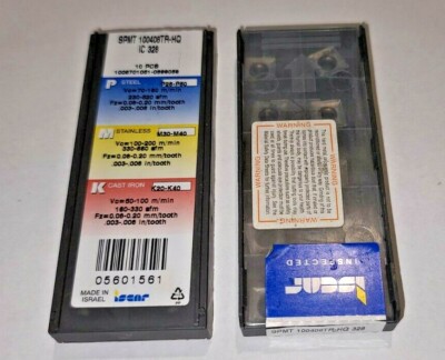 SPMT 100408TR HQ IC328 ISCAR *** 10 INSERTS *** FACTORY PACK *** | eBay
