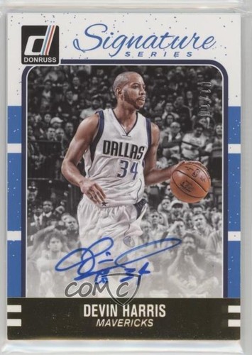 2016-17 Panini Donruss Signature Series Gold /10 Devin Harris #26 Auto ...