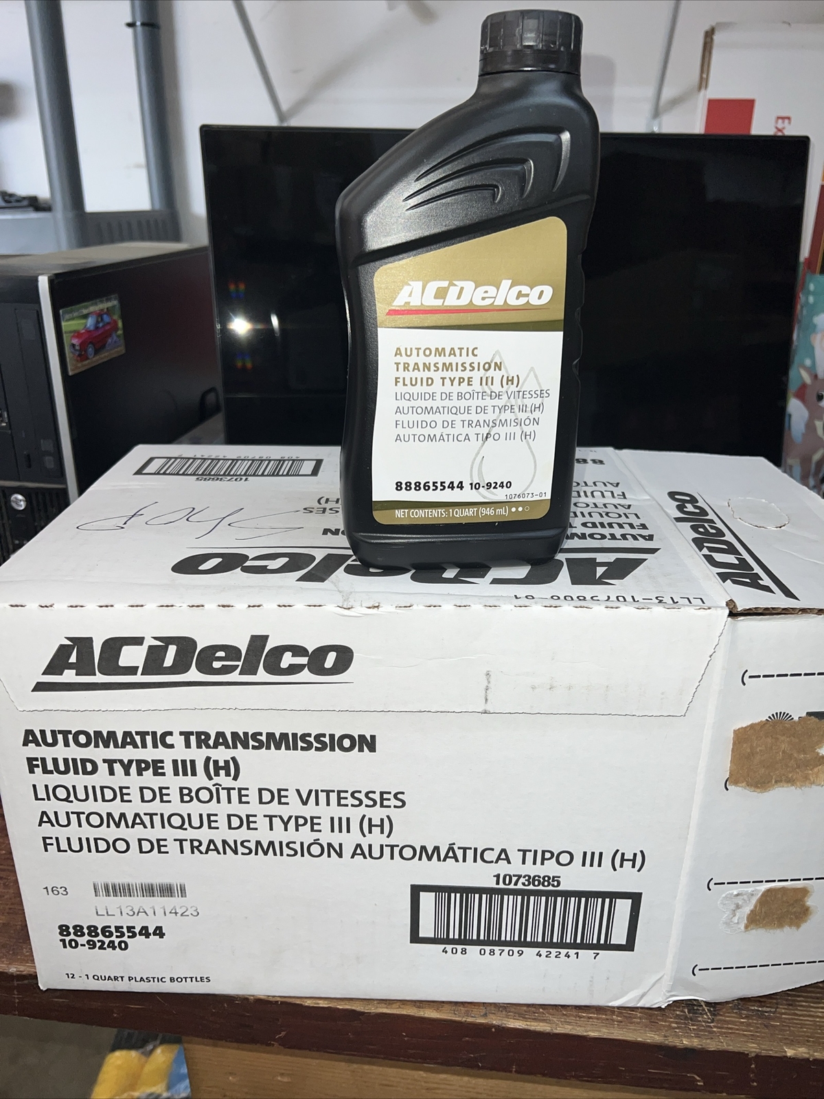 AC DELCO ATF Type III (H) 10-9240 Automatic Transmission Fluid Case of ...
