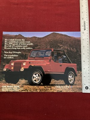 The New 1987 Jeep Wrangler Print Ad | eBay