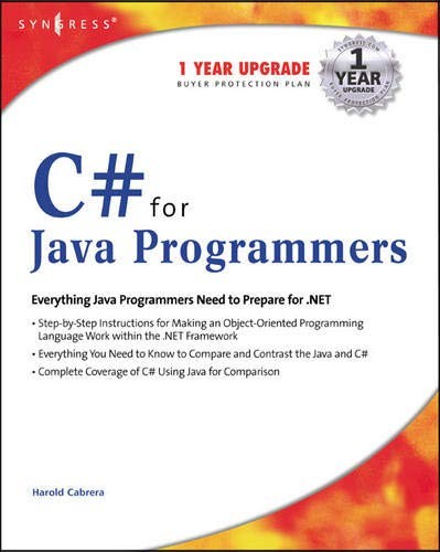 C# FOR JAVA PROGRAMMERS By Harold Cabrera & Jeremy Faircloth 9781931836548| eBay