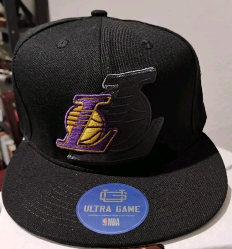 NBA Ultra Game Los Angeles Lakers Black Hat Cap Logo Adjustable ...