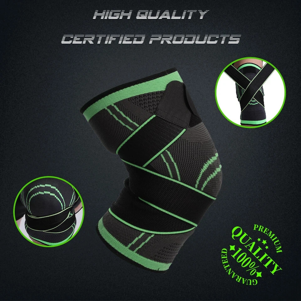 Knee Sleeve Compression Brace Support For Sport Joint Pain Arthritis ...
