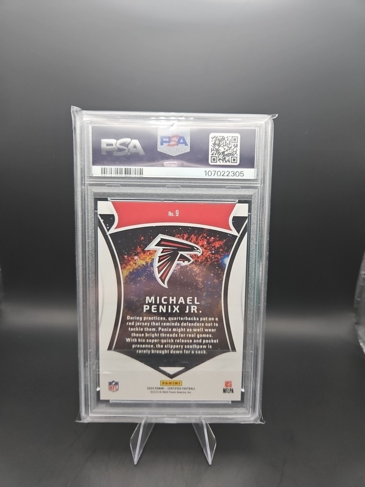 2024 Certified Michael Penix Jr Rookies GOLD /25 Atlanta Falcons RC SP PSA9 🔥 | eBay