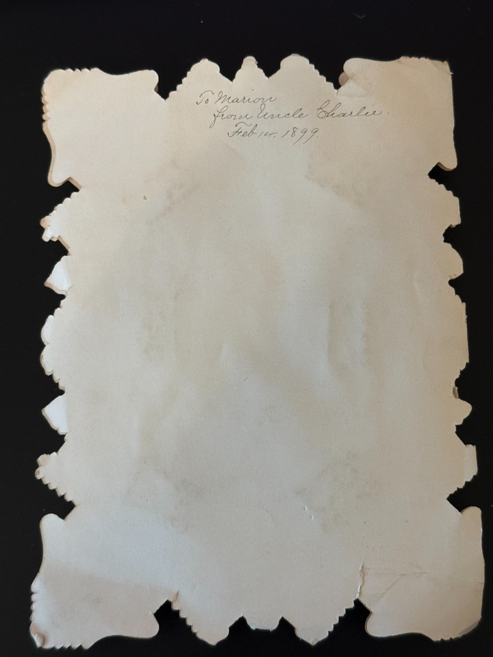 Antique Victorian Die Cut Pop-Up 3D Valentine's Day Love Card 1899 | eBay