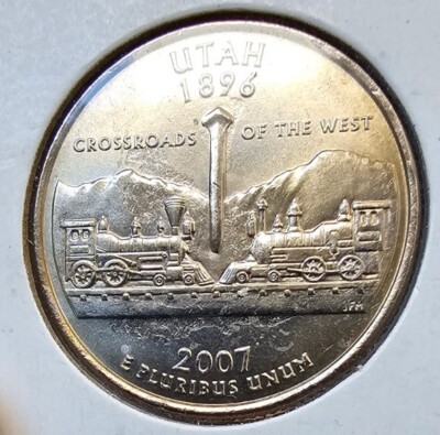 1999 P Utah State Quarter Struck Thru Grease Error. Both Sides | eBay