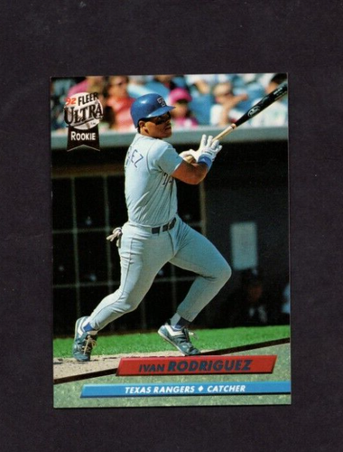 1992 Fleer Ultra Baseball Card Ivan Rodriguez Rookie Texas Rangers #139 ...
