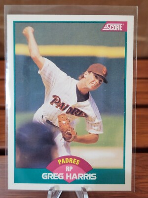 1989 Score Rookie & Traded Box Set - Greg Harris - San Diego Padres ...
