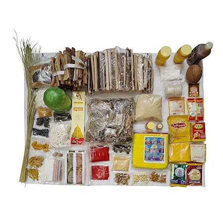 Thambulam Ganapathi Homam Full Kit | A Pack of 50 Items | 100% ...