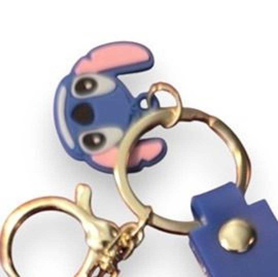Disney Stitch "Lovely Baby" Keychain Cute Rubber Figure Keyring New ...