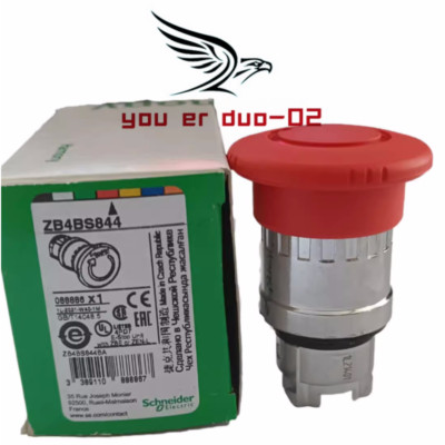 1PC ZB4BS844 New Schneider Emergency Stop Pushbutton Scram Button ...