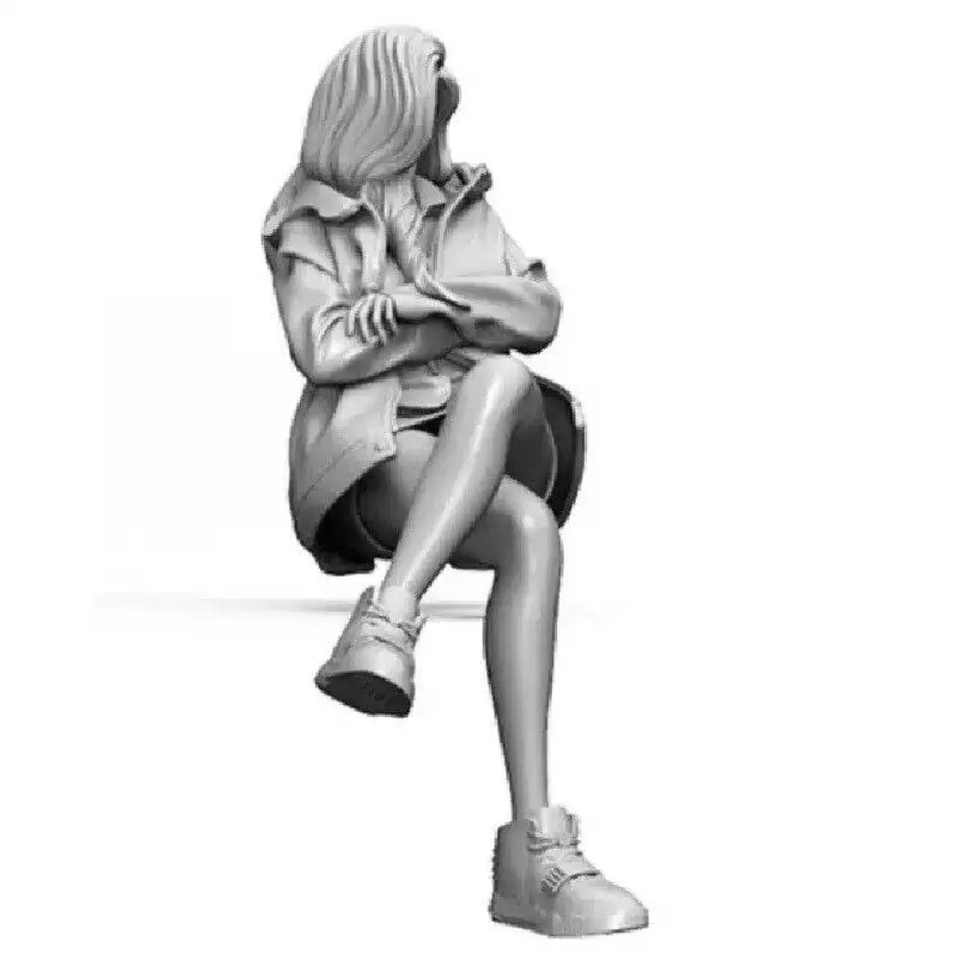 1/24 Resin Model Kit Modern Beautiful Girl Woman Trixie Unpainted | eBay