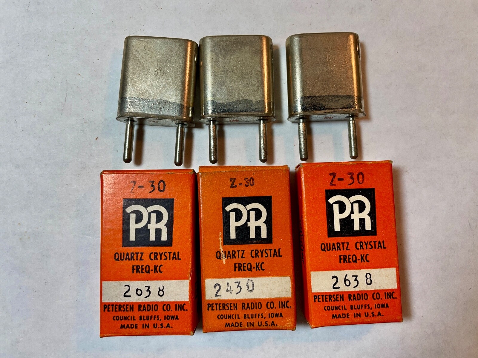 (3) Peterson Radio Z-30 Ham Military Radio Vintage Quartz Crystals | eBay