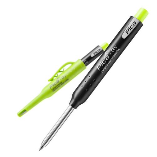 1x Pica marker PICA DRY Pencil For Deep Holes With Sharpener Buit In ...