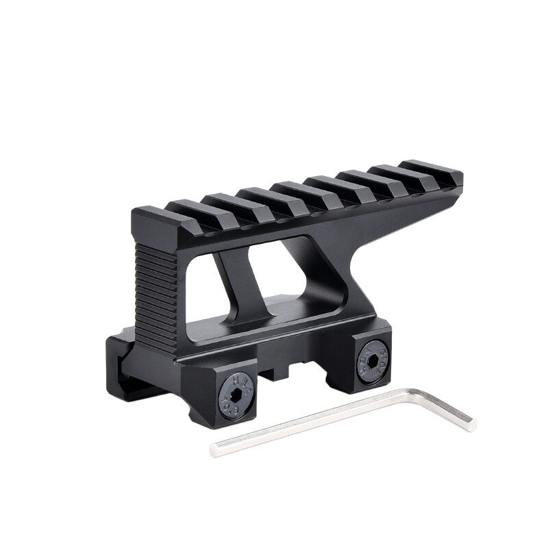 Tactical Riser Lerna Metal CNC Mount Kit Sight Base Fit 20mm Rail PEQ ...