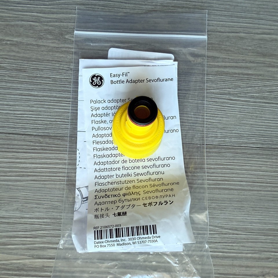 NEW! Datex Ohmeda, GE, EASY-FIL Adapter Sevoflurane, Sevo | eBay