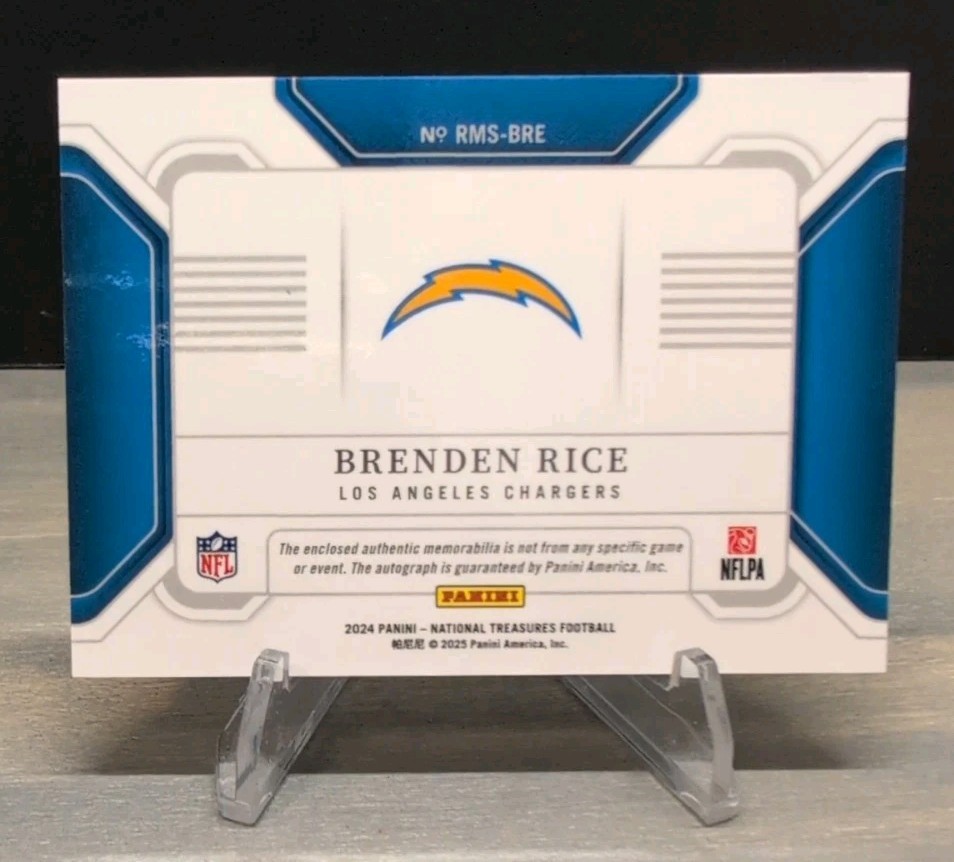 2024 National Treasures Brenden Rice RPA /99 Chargers Rookie | eBay