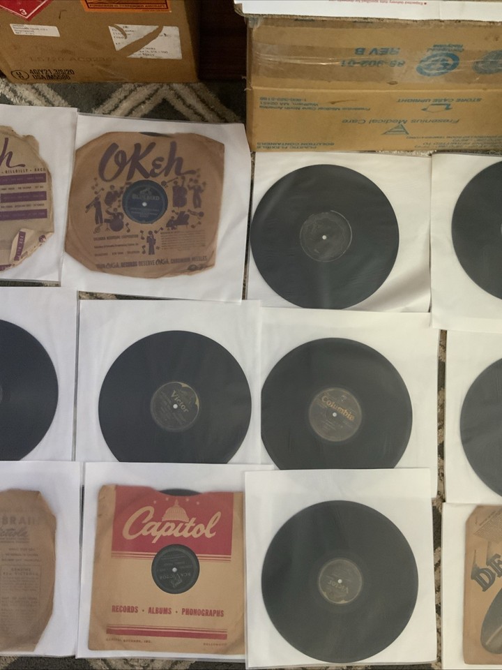 78rpm 10” Records Lot Of 85 Different Labels Okeh,Cameo Victor Columbia ...