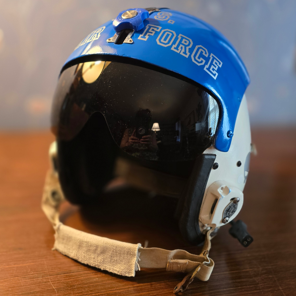 Vietnam U.S. Air Force Helmet Pilot Flight Aviator Visor Bag Sierra ...