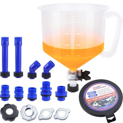 - Coolant Bleeder Kit, Universal Radiator Burping Funnel, No-Spill ...