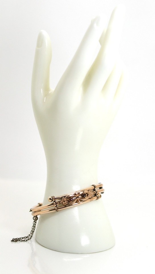 Antique Historicism Bracelet Metal Um 1880 Chiselled Garnet, Inside ...