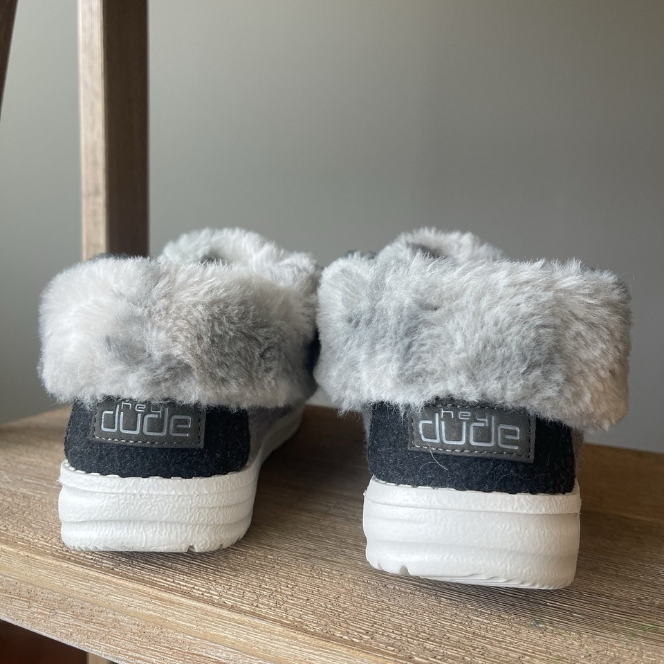 Hey Dude Girls Britt Sunset Smoke Grey Shoes Youth Size 2, Ladies 3 | eBay