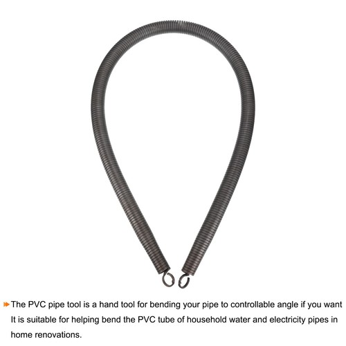 Spring Tube Bender Steel 1000mm/39.37 Inch Long for 25mm 0.98 Inch PVC ...