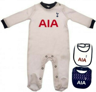 TOTTENHAM HOTSPUR FC BABY SLEEPSUIT ROMPER GROW BODYSUIT BABIES PRAM ...
