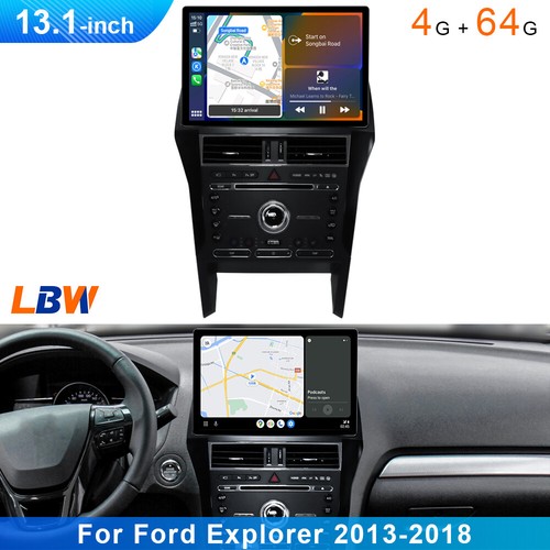 Car GPS Navi Wifi 13.1'' Android 4G+64G Video Player For Ford Explorer ...
