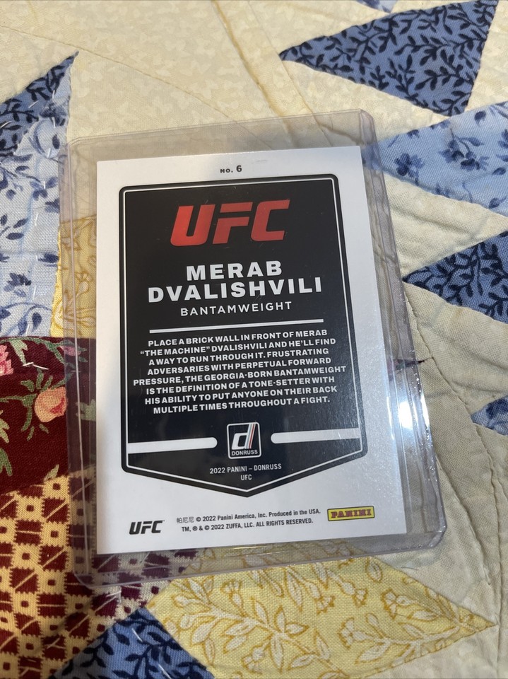 Merab Dvalishvili 2022 Purple Donruss Card | eBay