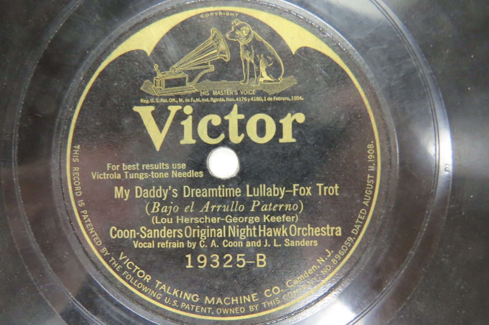 Coon-Sanders Orch. - VICTOR 19325 - Oriental Love Dreams & My Daddy's ...