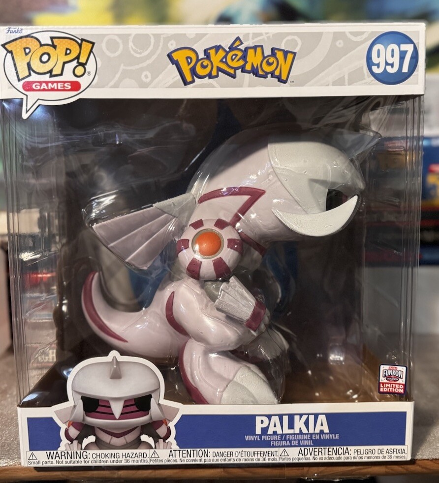 Funko Pop JUMBO Pokemon PALKIA #997 FUNKON LONDON 2024 LIMITED EDITION ...