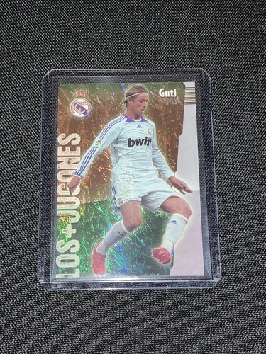 GUTI 547 FOIL INSERT - REAL MADRID - MUNDICROMO LEAGUE CHIPS 2008 2009 ...