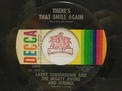 Larry Cunningham – There's That Smile Again / Lovely Leitrim, 45 RPM VG ...