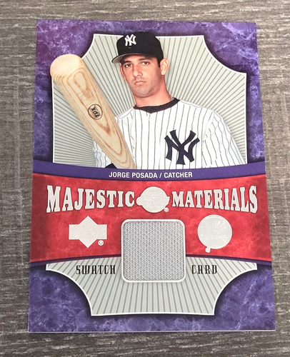 2005 Upper Deck Sweet Spot Majestic Materials Jorge Posada Game Used ...