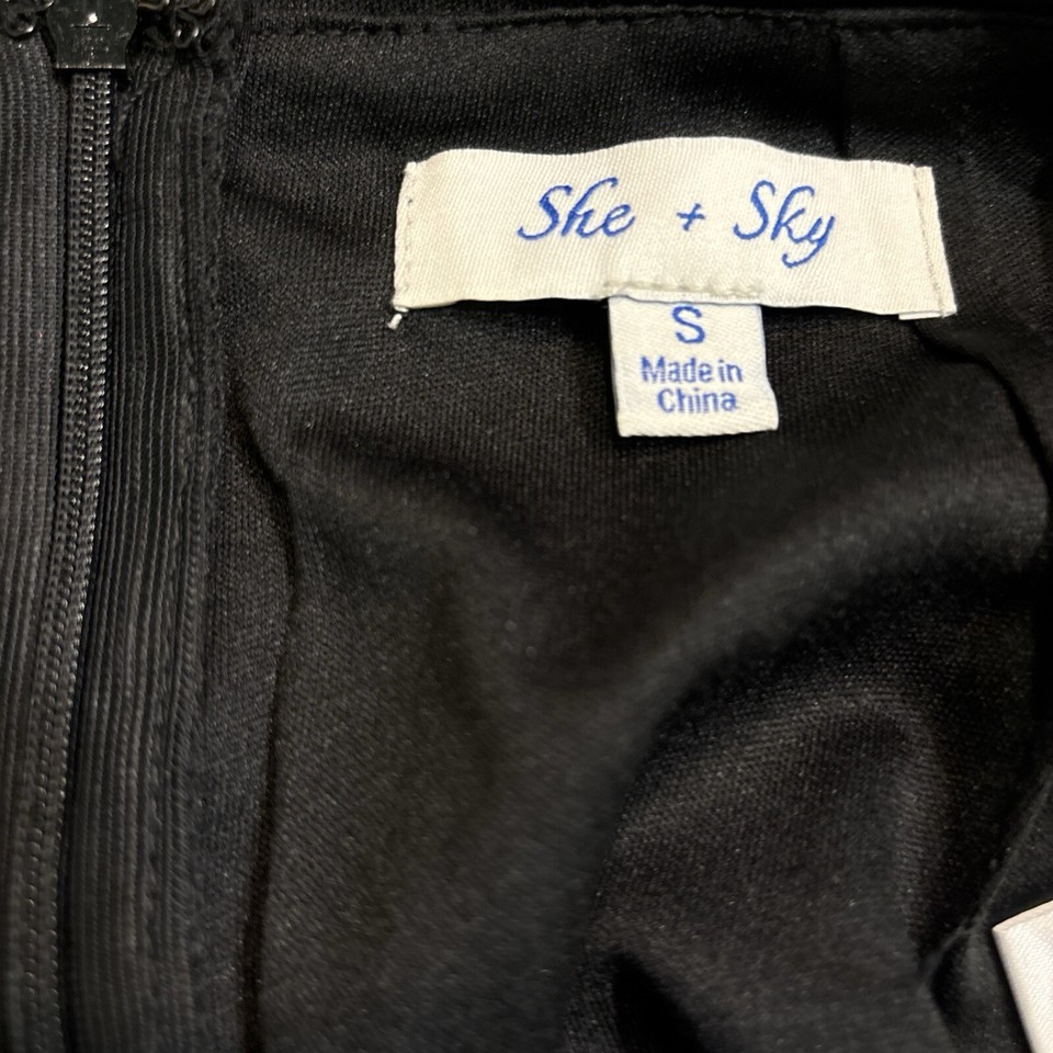 SHE + SKY Sequined And Lined Mini Skirt Women’s Size Small Deep Purple ...